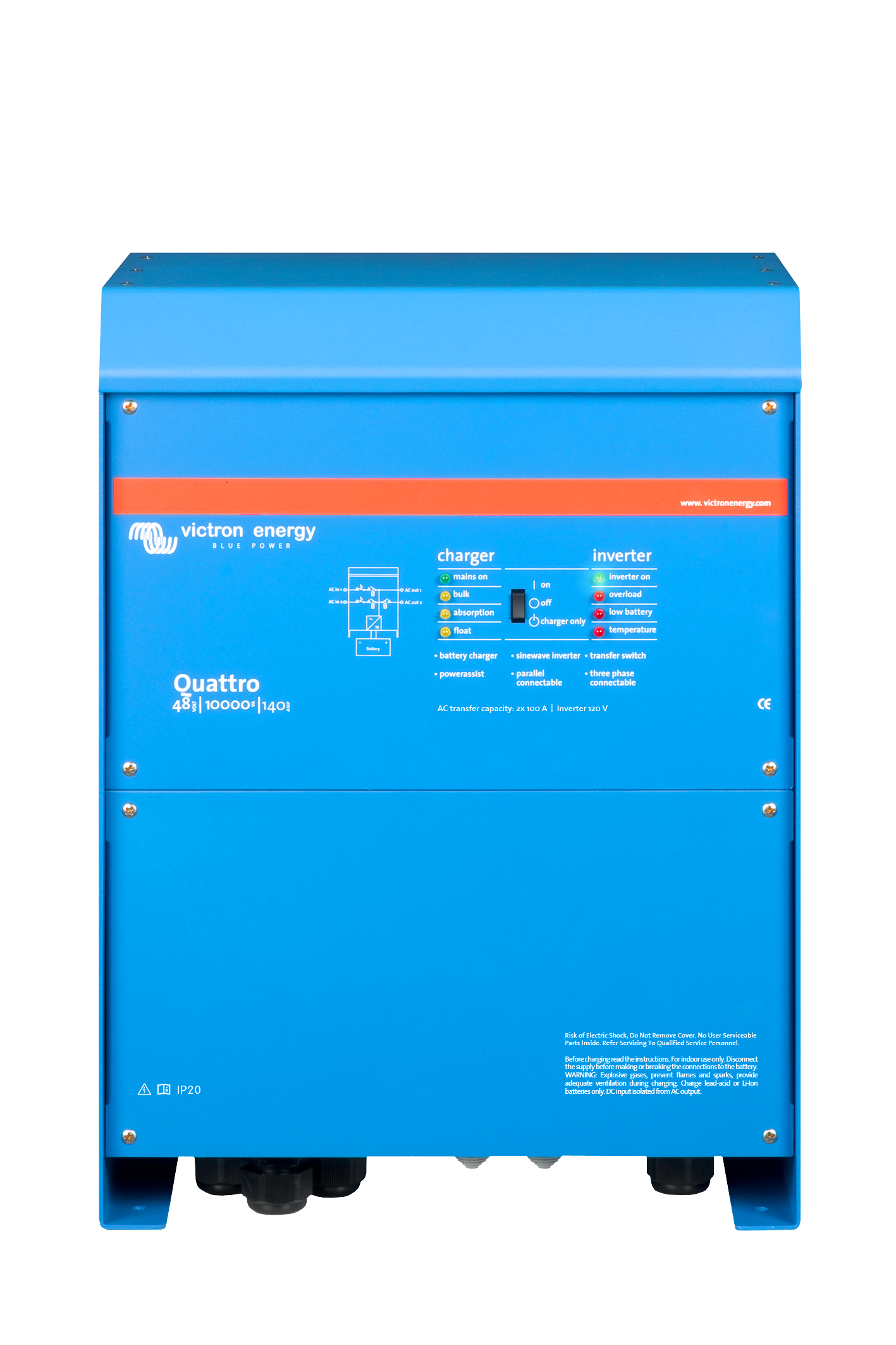 Victron Energy Quattro 48/10000/140-100/100 120V VE.Bus – Missouri Wind ...