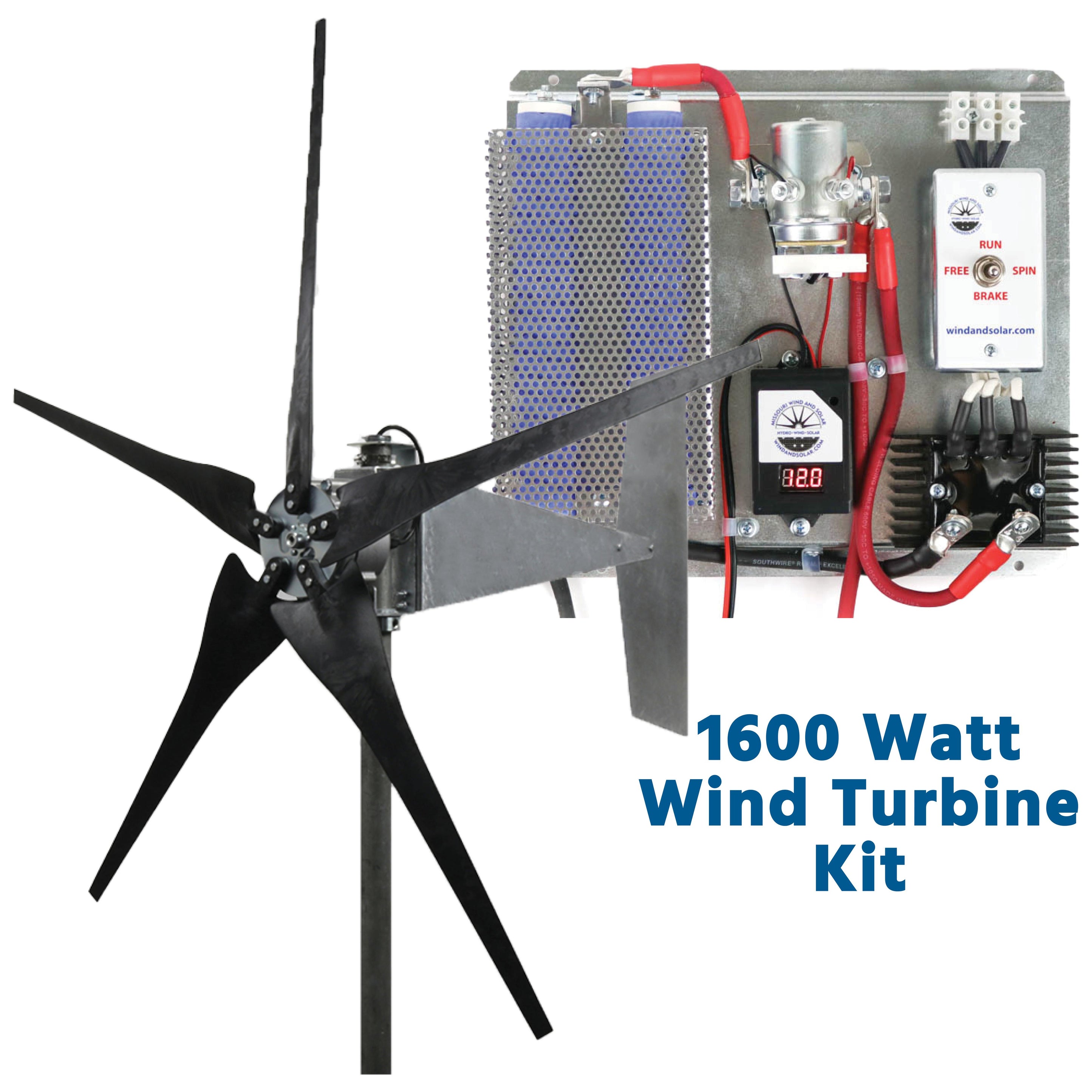 1600 Watt | Freedom™ Wind Turbine Kit for Lead Acid Batteries ...
